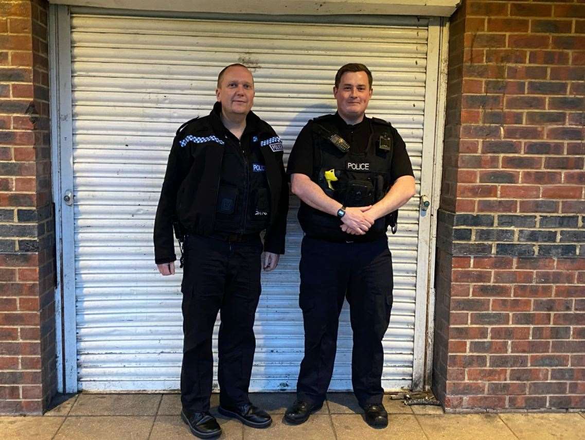 Police Officers Carry Out Antisocial Behaviour Patrols In Burghfield